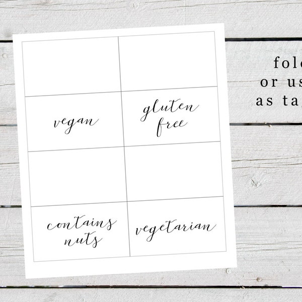 Gluten Free Printable Labels - Etsy