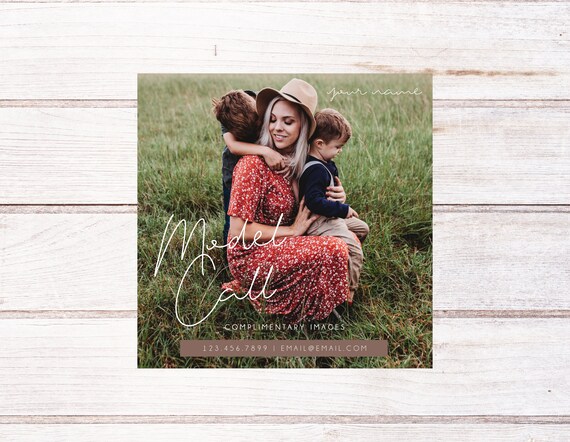 Model Call Template Photography Model Call Template - Etsy