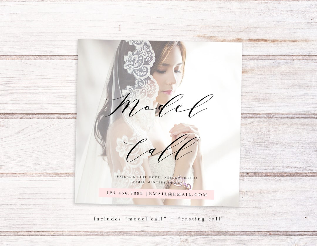 Model Call Template, Photography Model Call Template, Photography ...