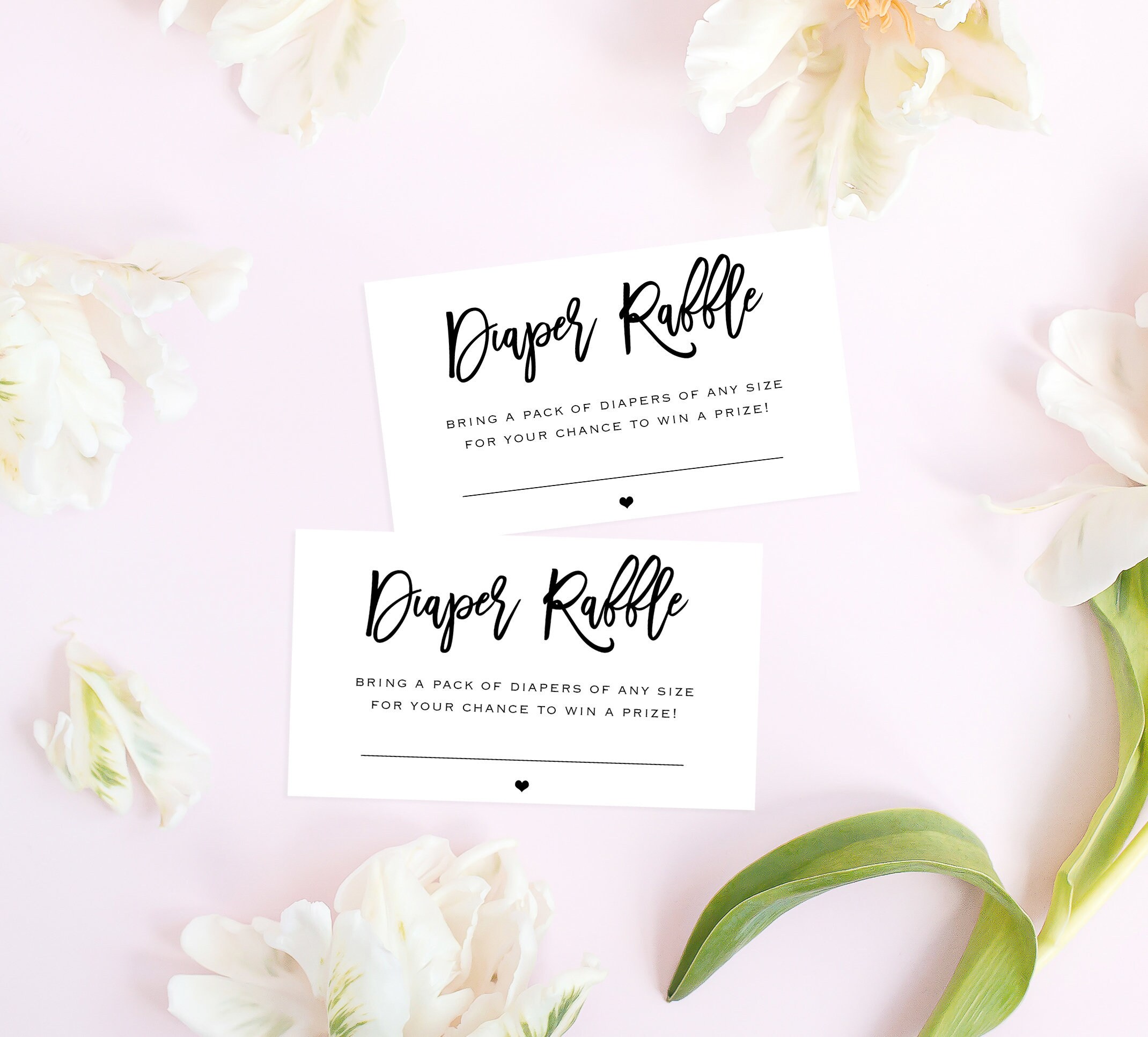 Printable Baby Shower Game Diaper Raffle Ticket Printable - Etsy Canada