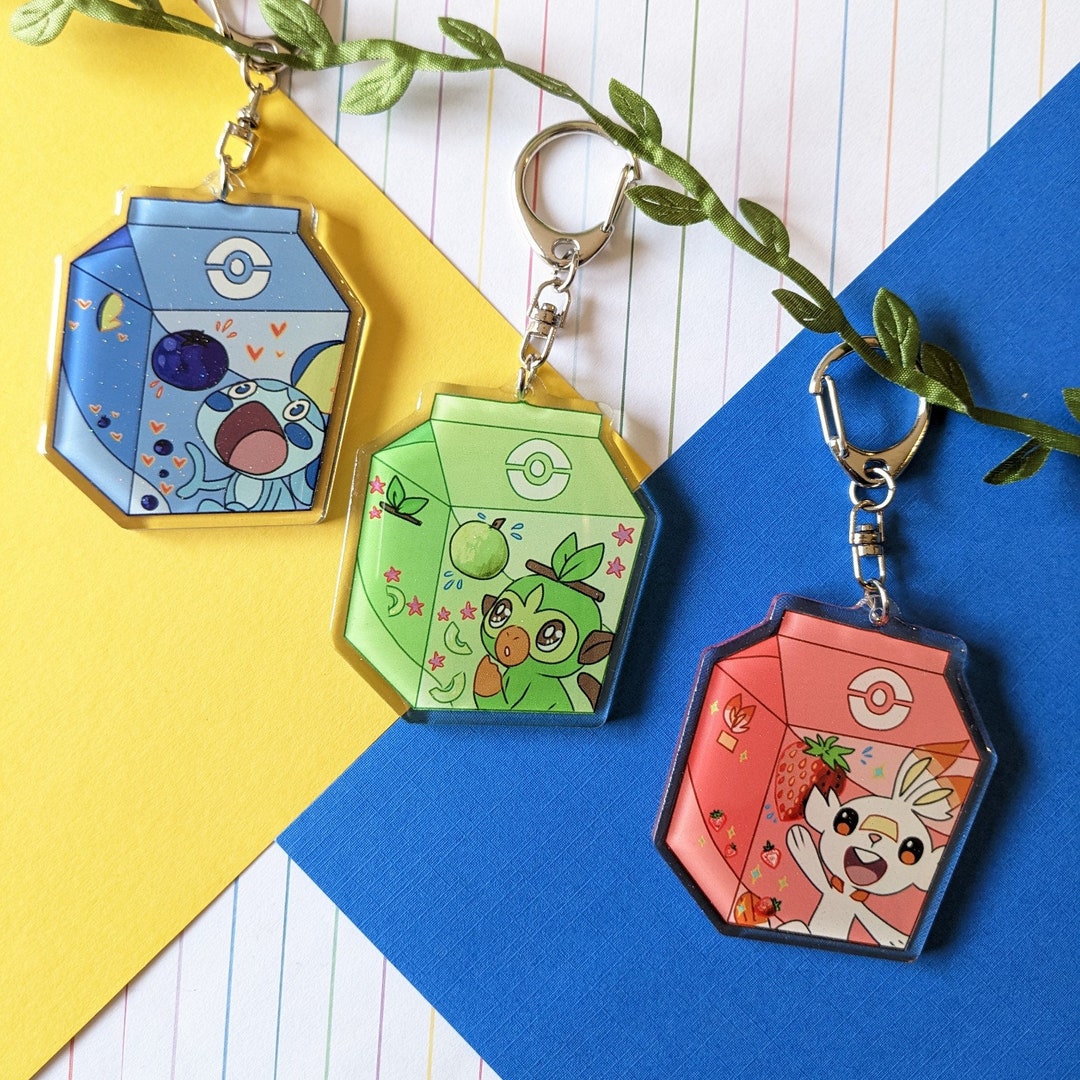 Pokecarton Starter Charms Pokémon Sword and Shield - Etsy