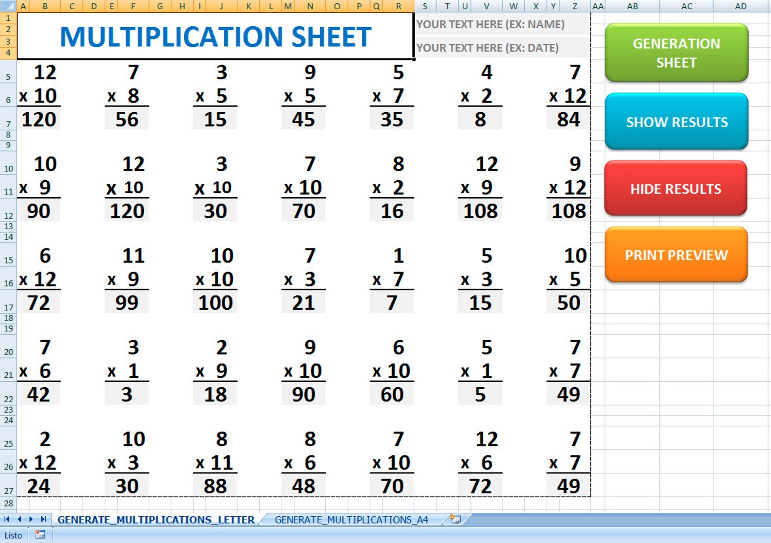 Times Tables. Multiplications Tables. Times Tables Grid. | Etsy UK Times Tables. Multiplications Tables. Times Tables Grid. | Etsy UK