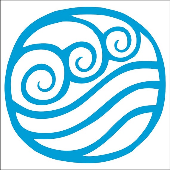 Water Tribe Decal / Sticker Choose Size & Color Avatar The | Etsy