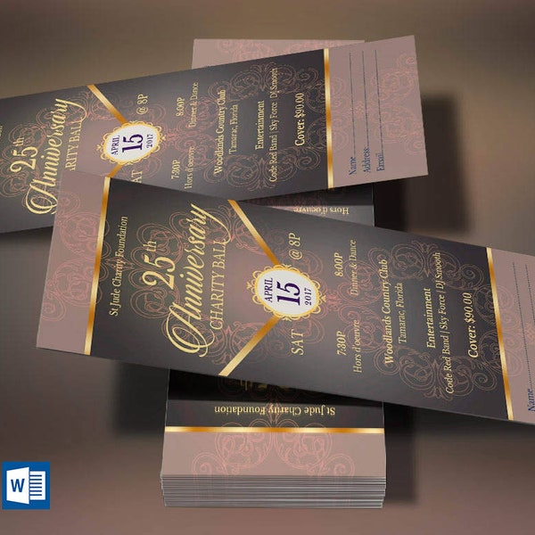 Banquet Program Template - Etsy