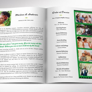 Jamaican Funeral Program Template for Canva 8 Pages - Etsy Australia