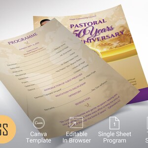 Church Usher Anniversary Program - Etsy