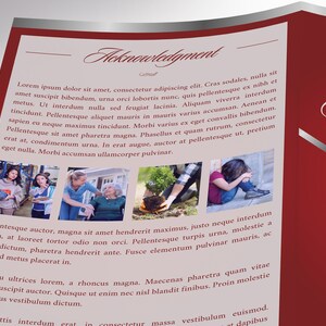 Red Silver Anniversary Gala Program Template: Church Banquet (canva, 5 ...