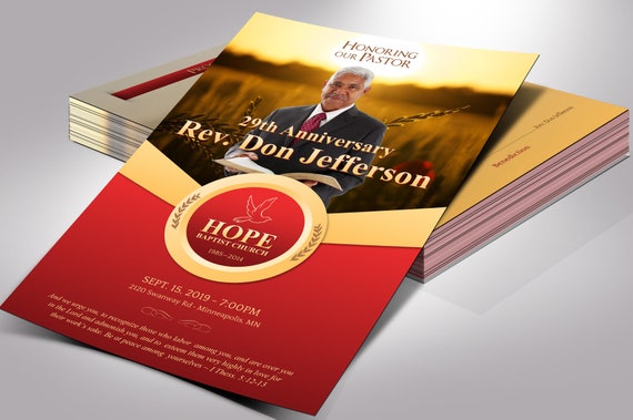 Church Anniversary Program Covers