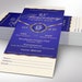 Violet Gold Anniversary Gala Ticket Template for Canva, Banquet Ticket ...