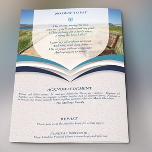 American Navy Funeral Program Template for Word and Publisher - Etsy