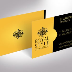 Concierge Business Card Template for Canva Editable and - Etsy