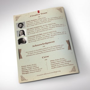 Vintage Easter Sunday Program Template | Canva: Green & Gold 4-page ...