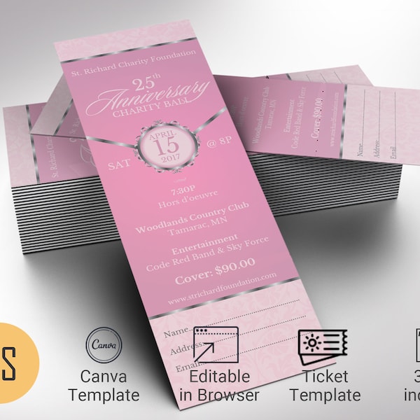 Church Anniversary Banquet Ticket - Etsy