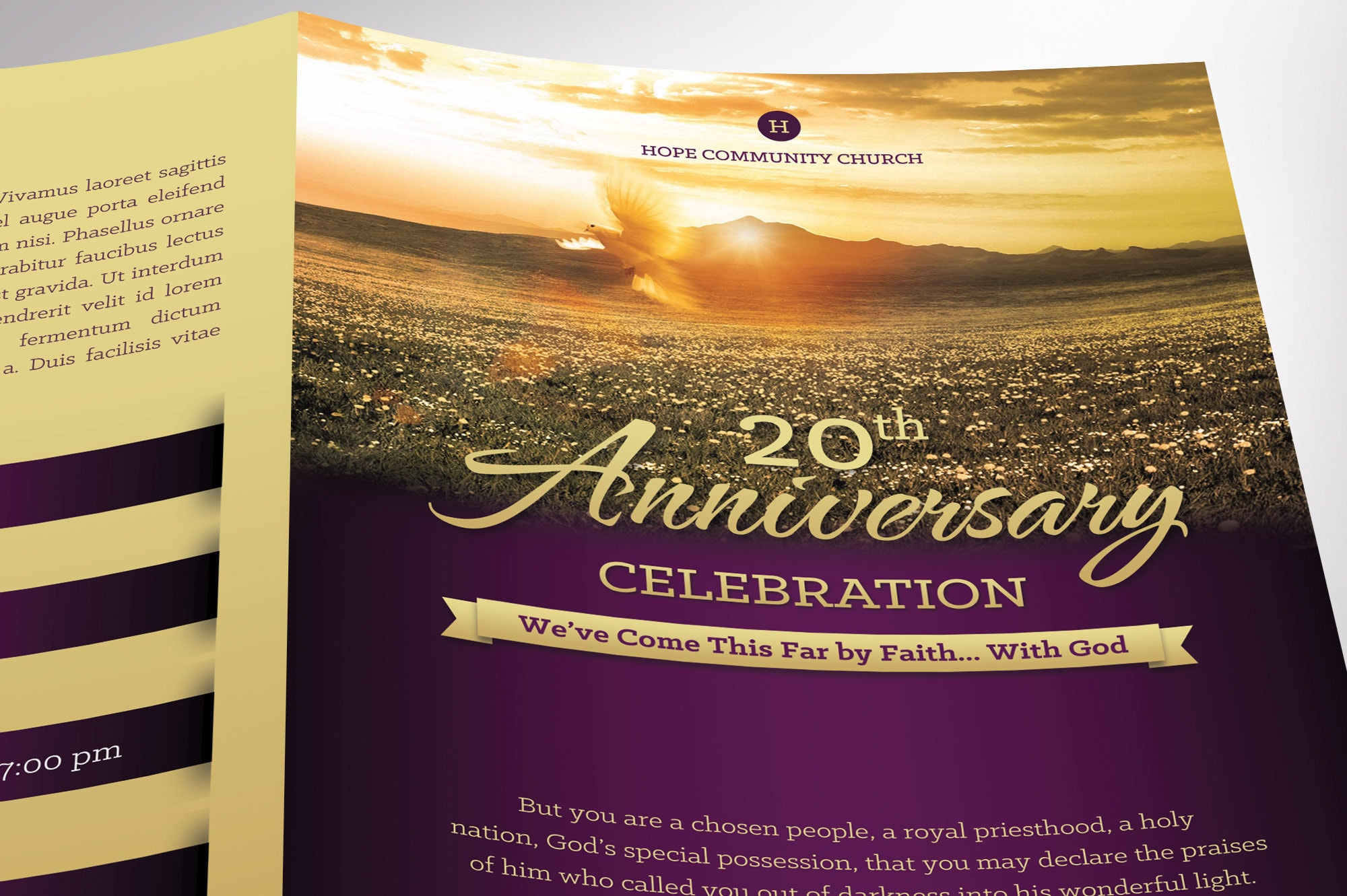 Church Anniversary Program Covers