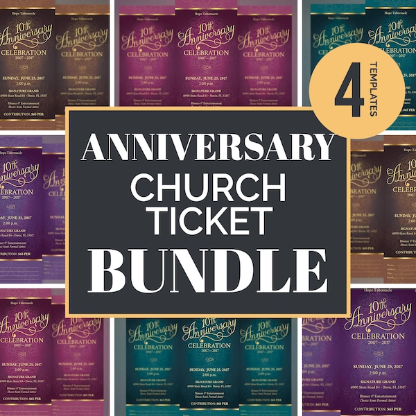 Pastor Appreciation Ticket Template - Etsy