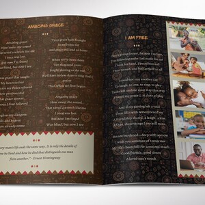 African Funeral Program Template: Celebration of Life, Obituary (canva ...