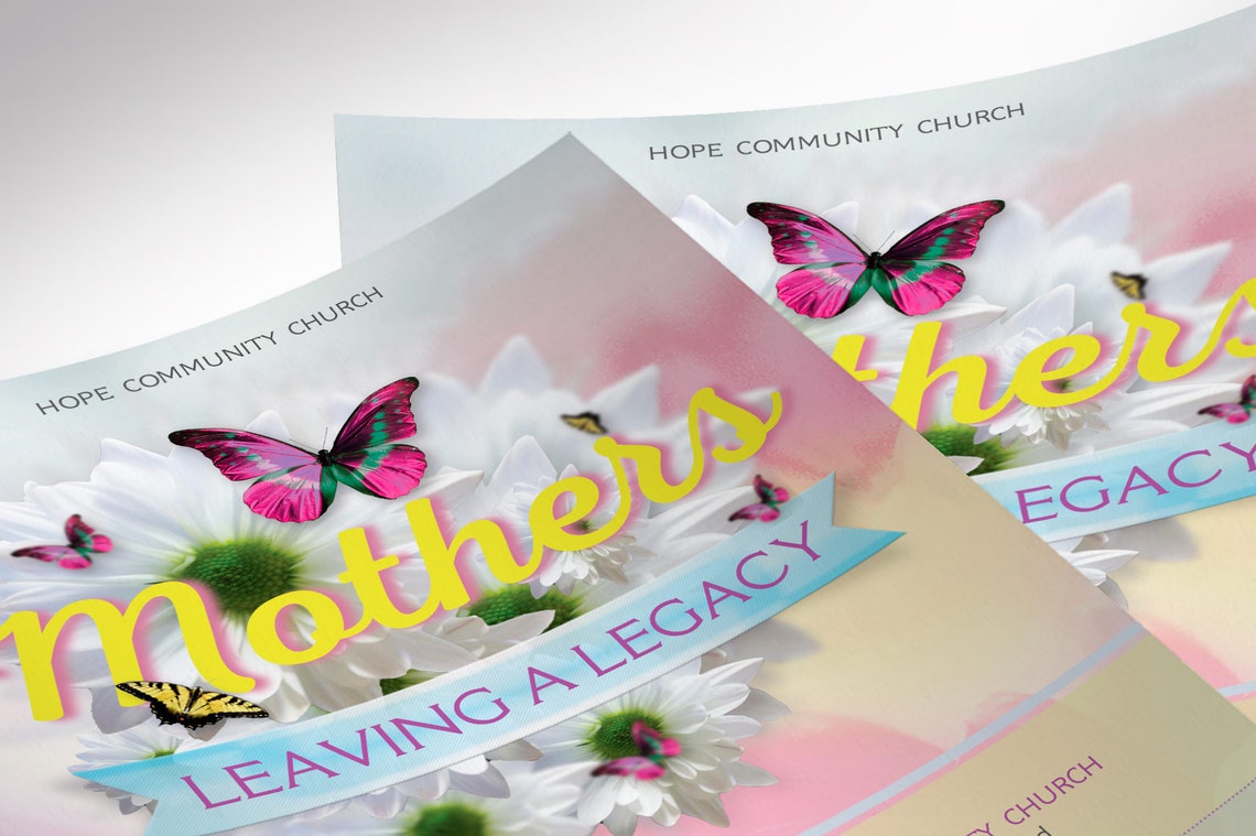 Mothers Legacy Flyer Template for Canva 5 Backgrounds Cut - Etsy