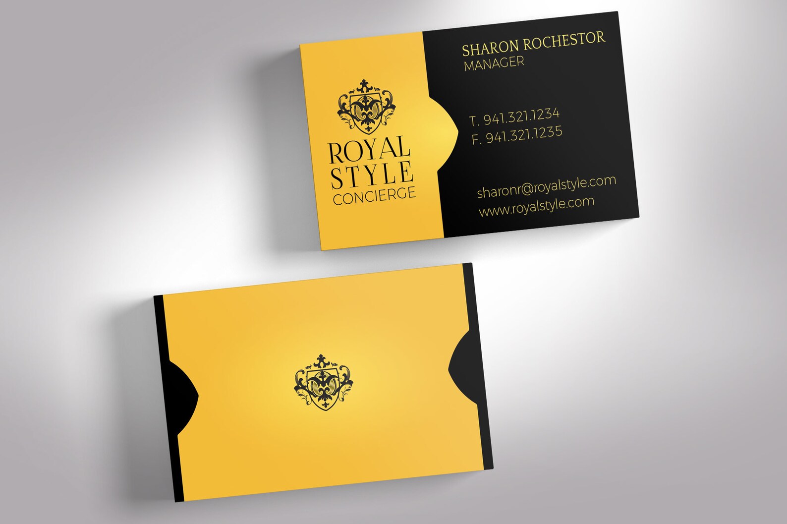 Concierge Business Card Template for Canva Editable and - Etsy