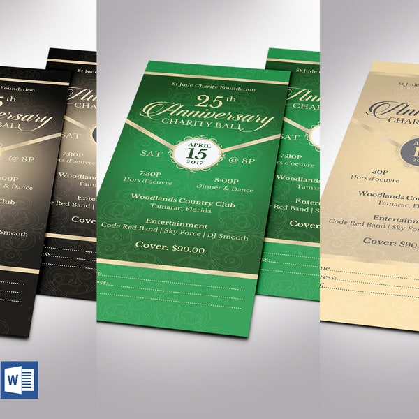 Church Anniversary Banquet Ticket - Etsy