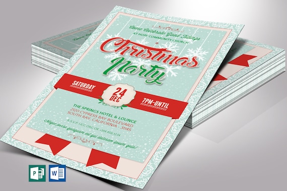 Church Christmas Party Background