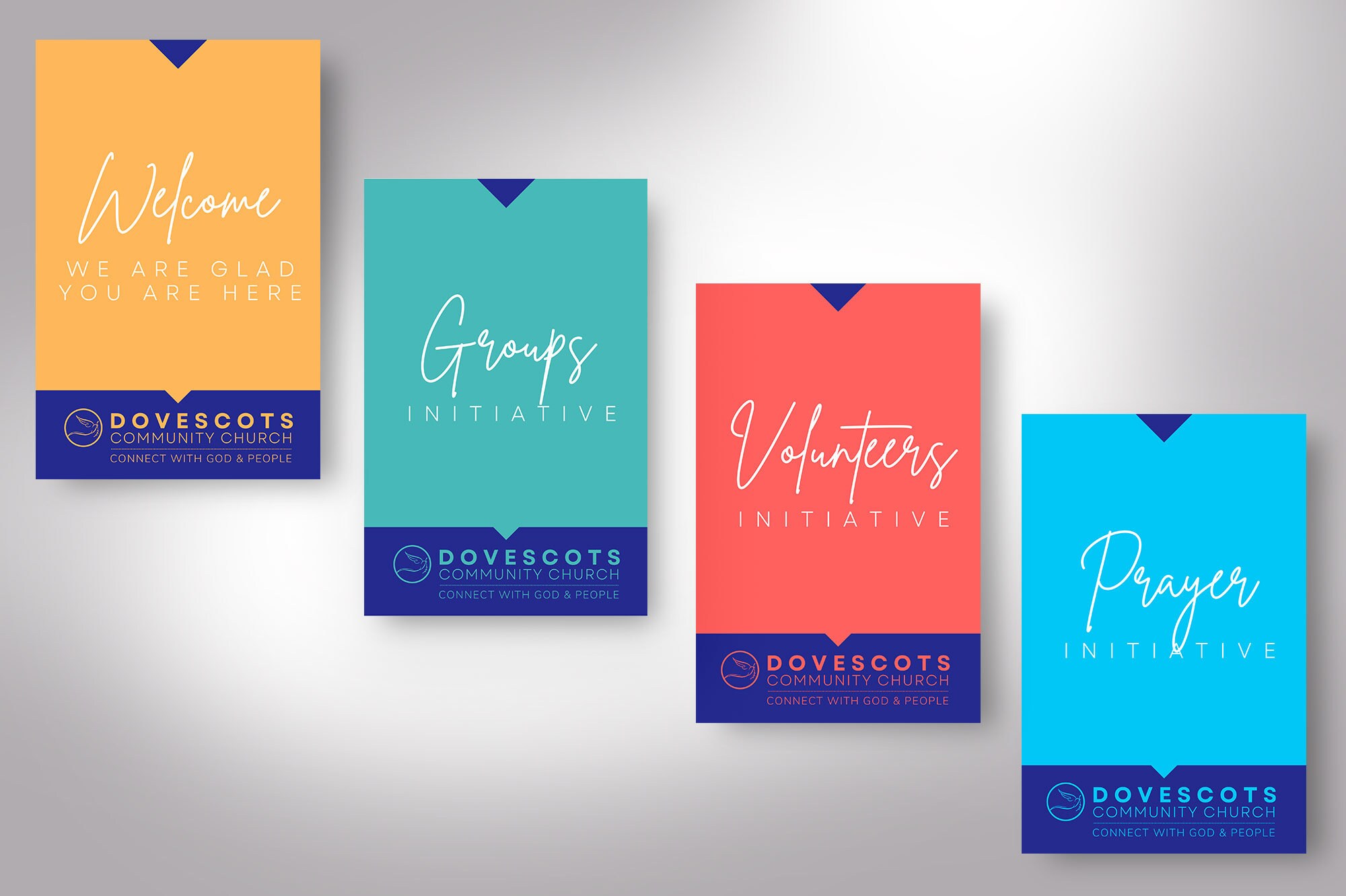 Church Connect Card Template Bundle: Visitor Welcome Card Design (4x6 ...