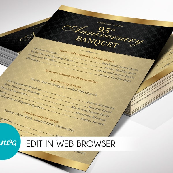 Black Church Pastor Anniversary Programs - Etsy