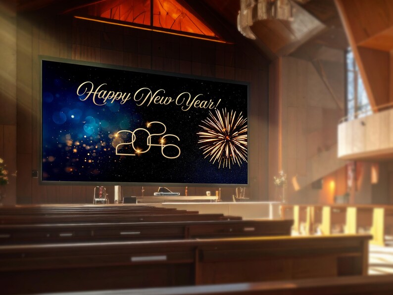 Animated Happy New Year Canva Template 1920x1080 Title Slide (bonus 10 ...