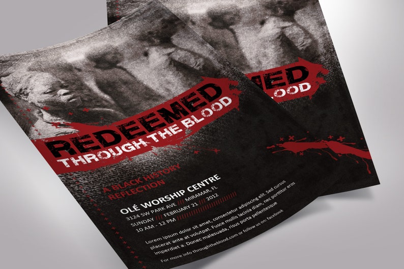 Redeemed Black History Flyer Template: Church Event (editable Download ...