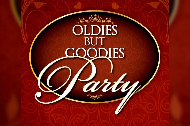 Vintage Oldies Party Ticket Template for Templett: Red & Gold ...