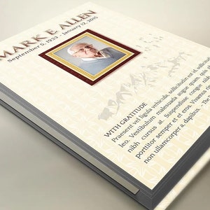 Funeral Thank You Card Template: Legacy Memorial Keepsake (4x6 Inches ...