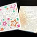 Happy Birthday Card With Stars - Printable PDF Coloring Page - Etsy