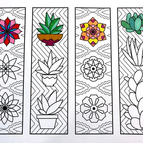 Love Joy Peace Hope Bookmarks PDF Coloring Page - Etsy