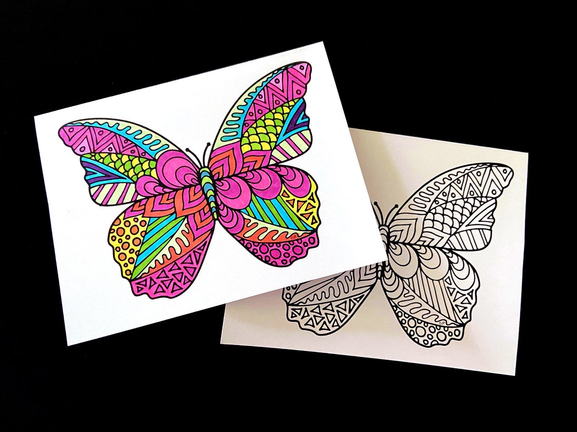 Butterfly Greeting Card Blank All-occasion Card Printable - Etsy