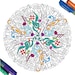 Music Mandala - PDF Coloring Page - Etsy