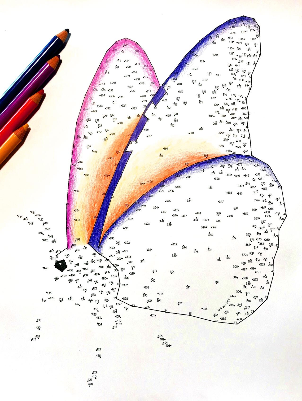 Butterfly Extreme Dot to Dot PDF Activity and Coloring Page - Etsy