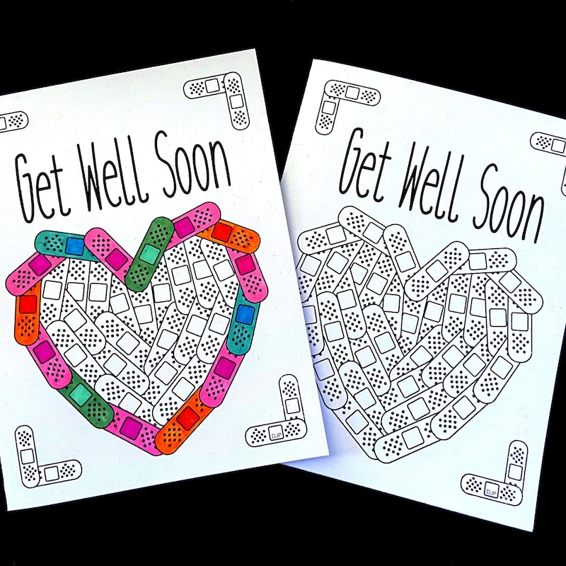 Kids Get Well Card - Etsy