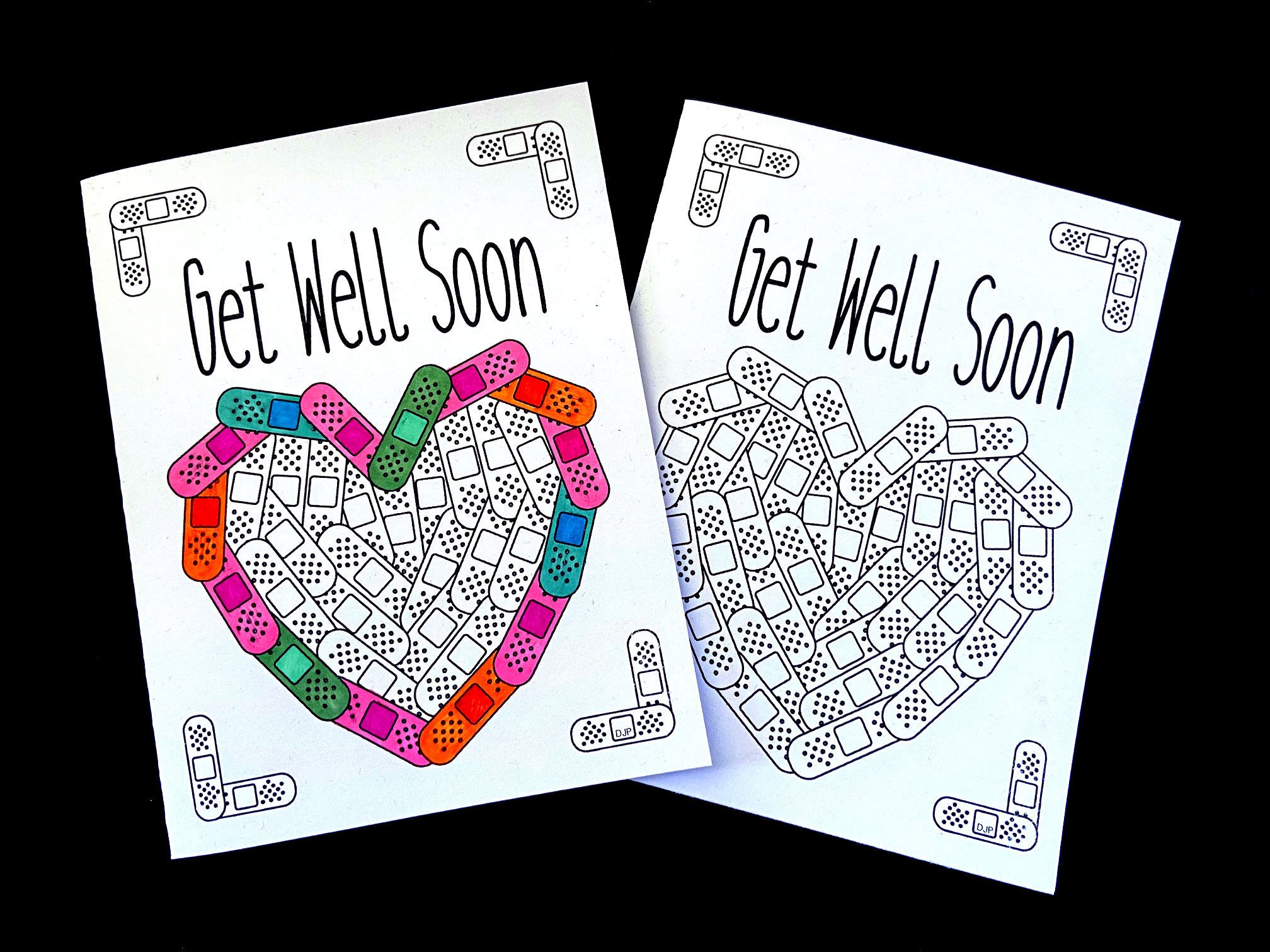 Get Well Soon Cards Coloring Pages [2025]