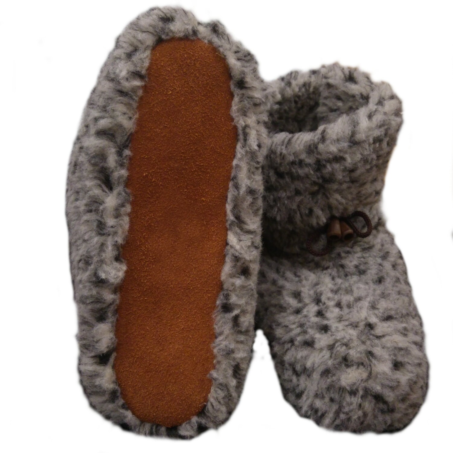 Natural Sheep Wool Boots Cozy Foot Slippers Sheepskin - Etsy UK