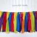 Rainbow Fabric Banner, High Chair Banner, Birthday Banner, Cake Smash ...
