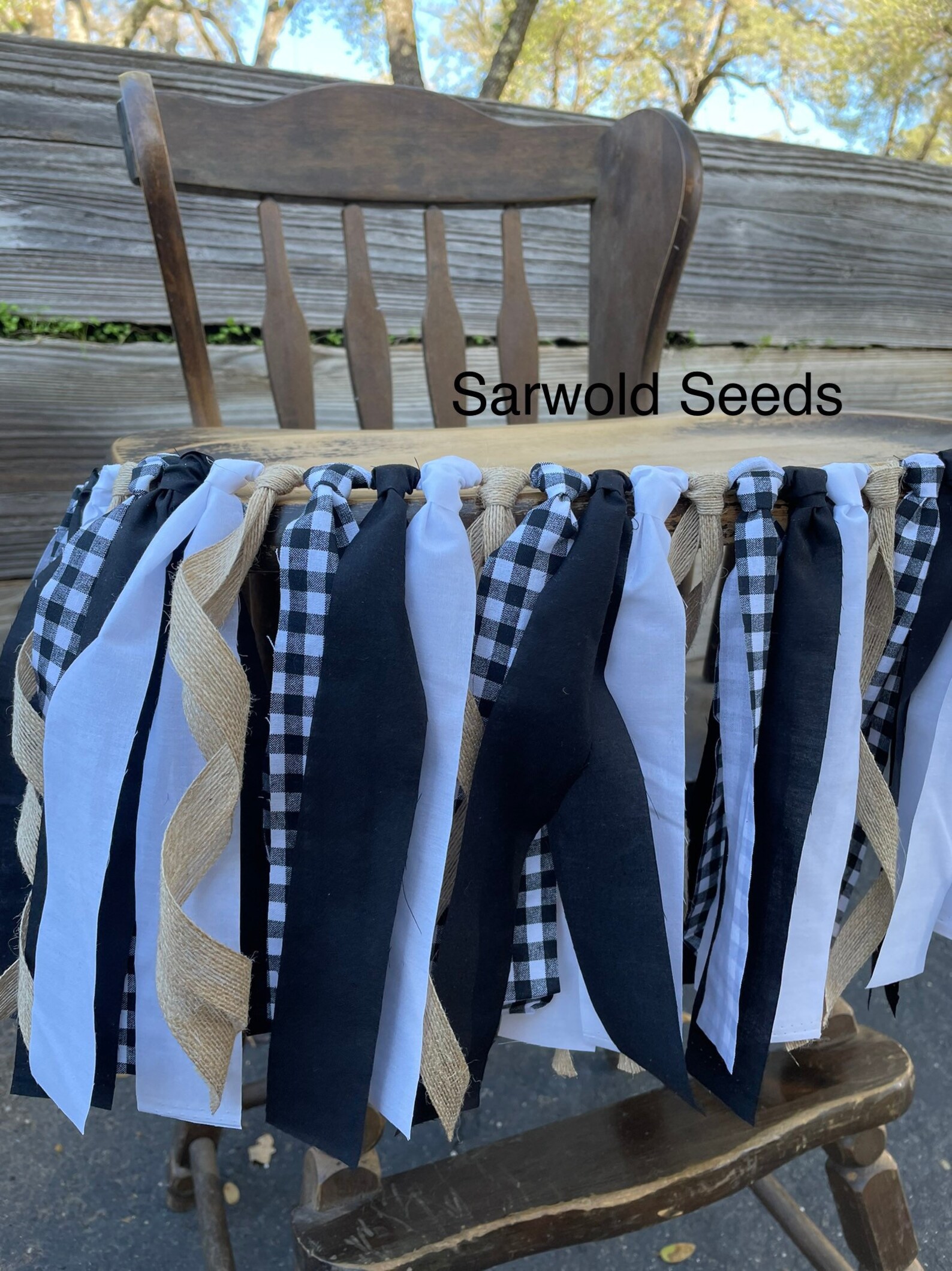 Black Buffalo Plaid With Burlap Banner Birthday Banner Wild - Etsy