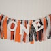 Halloween Fall Orange Black Pumpkin Fabric Banner - Etsy