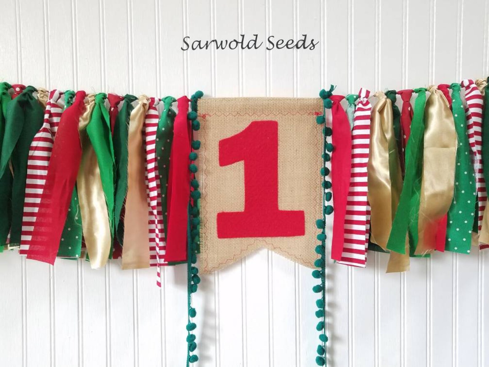 Christmas Holiday Fabric Banner Cake Smash Banner Birthday | Etsy