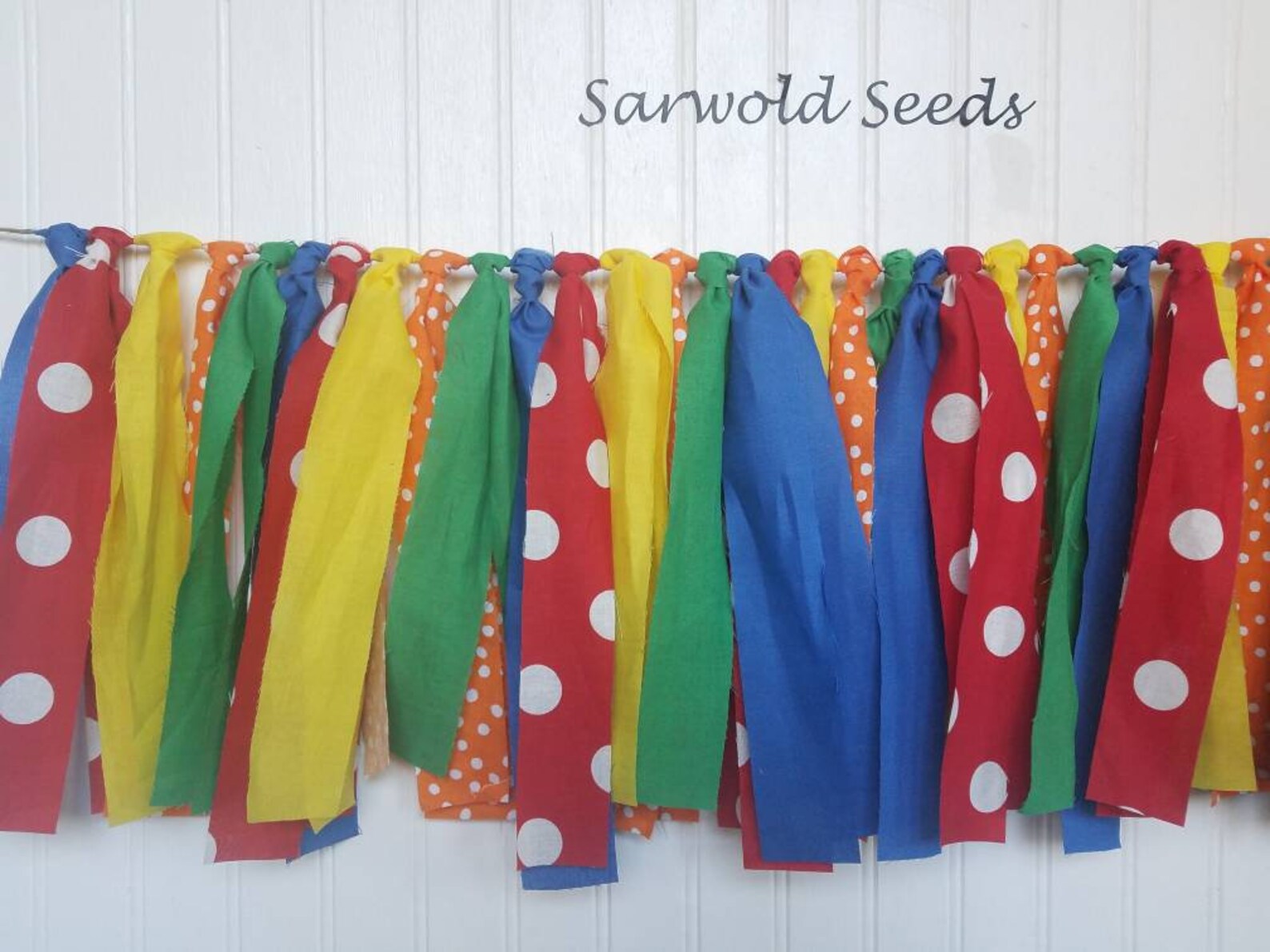 Primary Fabric Banner (kelly Green) - Etsy