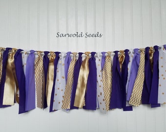 Purple Gold Banner | Etsy