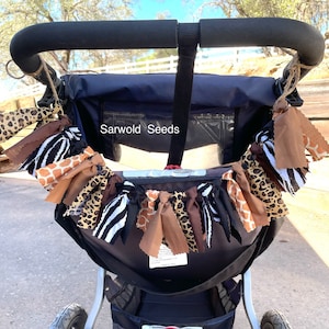 Animal Print Stroller Banner, Stroller Identification, Stroller Sign - Etsy