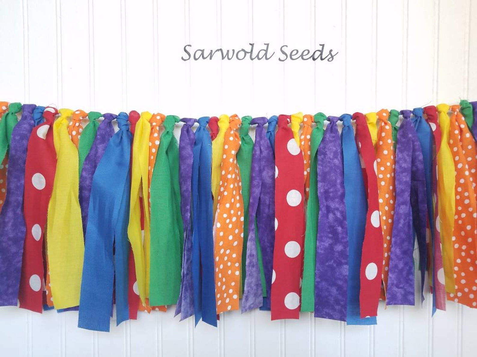 Primary Colors Rainbow Fabric Banner Cake Smash Banner High - Etsy
