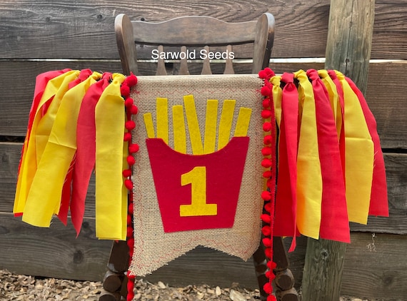 Small Fry Birthday French Fries Birthday Banner Cake Smash - Etsy