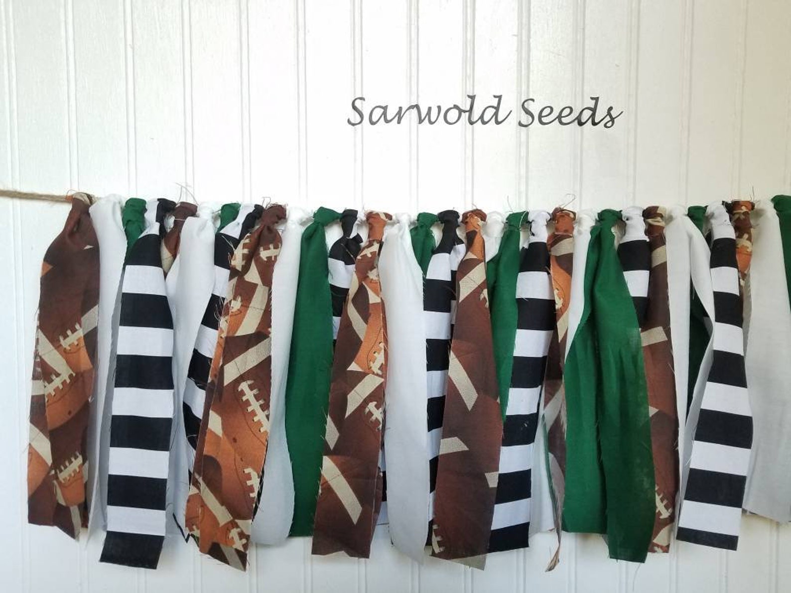 Football Fabric banner Birthday Banner Cake Smash Banner | Etsy