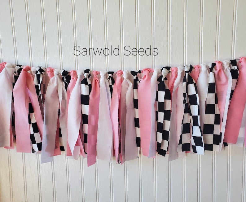 Pink Racing Banner, Birthday Banner, Cake Smash Banner, Photo Shoot ...