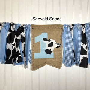 Baby Blue Cow Banner - Etsy